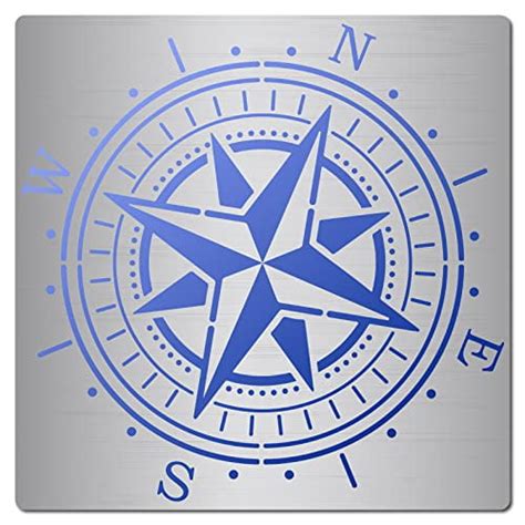 Nautical Star Compass Stencil