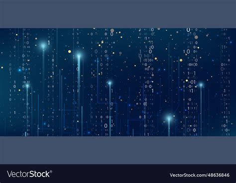 Abstract Virtual Digital Stream Royalty Free Vector Image