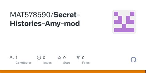 Secret Histories Amy Mod Modding Md At Main · Mat578590 Secret