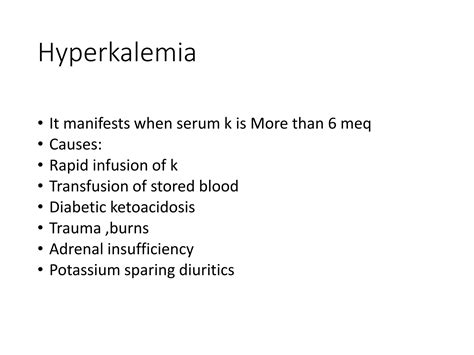Hypokalemia Presentation Cause And Treatment Pptx