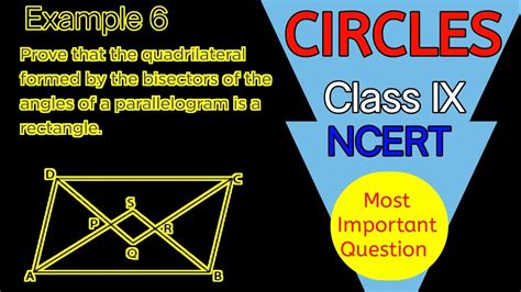 Circles Class 9 Important Question Ch 10 Example 6 NCERT YouTube