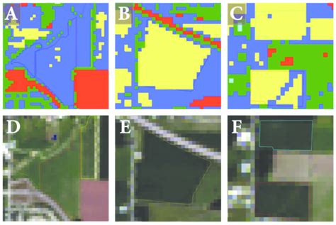 a b c the unsupervised classification results of landsat 8 subset