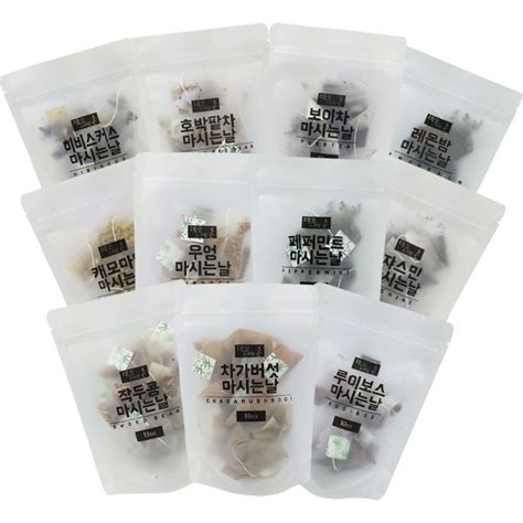 차 마시는날 티백 호박팥차 외 건강차허브차 Tea 11종 시그니처 Pla 삼각망 티백차 티몬