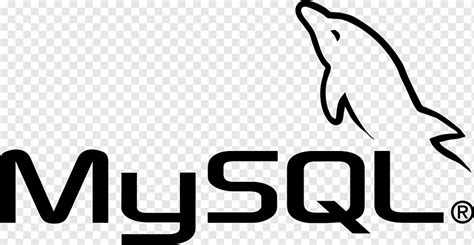 Mysql Logo Database Server Xampp Text Monochrome Area Png Pngwing