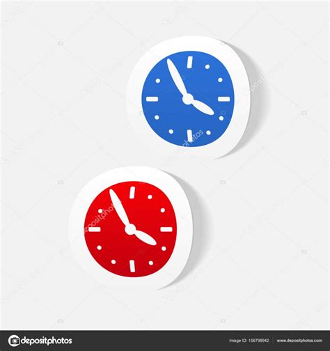 Clock Realistic Design Element Stock Vector By Palau83 156798942