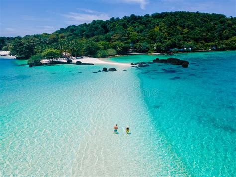 Tropical Island Koh Kham Trat Thailand Aerial View Of Tropical Island Near Koh Mak Thailand