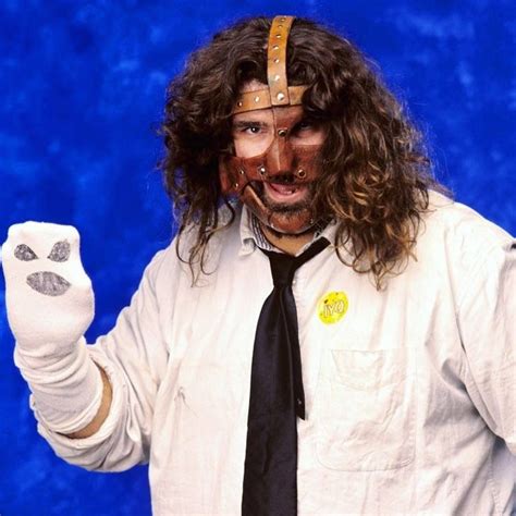 Mankind With Mr Socko Mankind Wwe Wrestling Wwe Wwe Mask