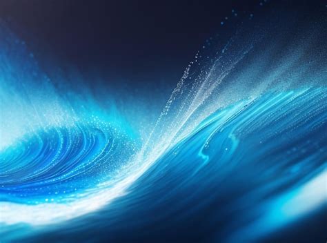 Premium Photo Evolving Dimensions Abstract Waving Particle Technology Background