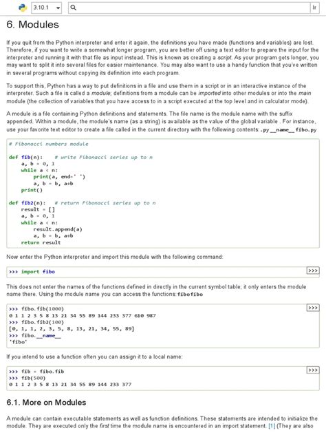 módulos documentação python 3 10 1 pdf python programming