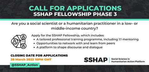 Sshap Phase 3 Fellowship Applications Social Science And Health