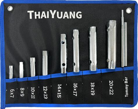 Thaiyuang 10pcs Tubular Box Spanner Set 6 22mm Plumbers Wrench Set Shower Valve
