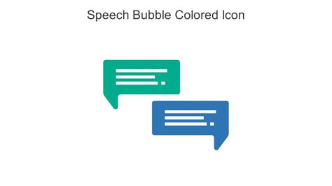 Speech Bubble Colored Icon In Powerpoint Pptx Png And Editable Eps Format PPT Slide