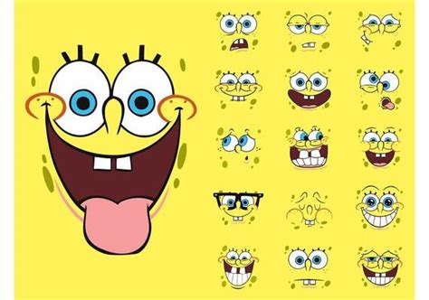 Spongebob Face Vector Art Icons And Graphics For Free Download
