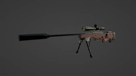 D AWM Sniper Rifle TurboSquid