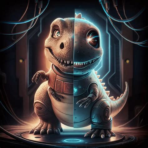 Friendly Robotic Dinosaur Digital Art Project Muse Ai