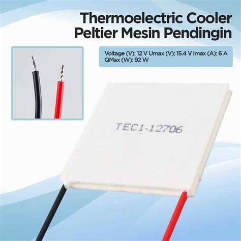 Mesin Tec Thermoelectric Cooler Peltier Cooling Machine 92w Tec1