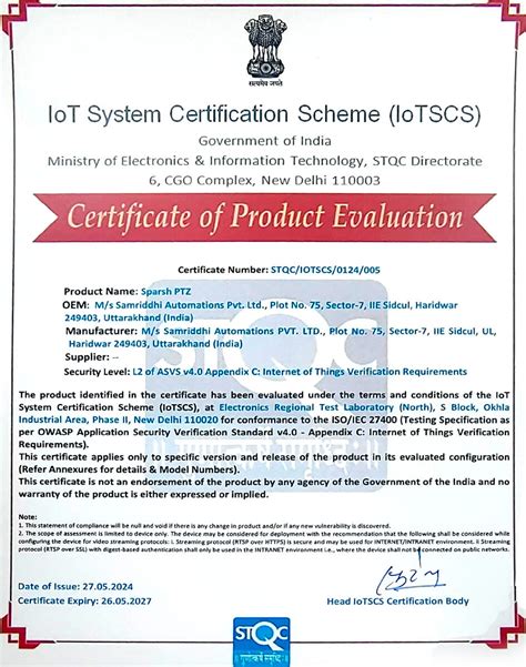 Sparsh Cctv Leads The Industry To Attain Cybersecurity Certification