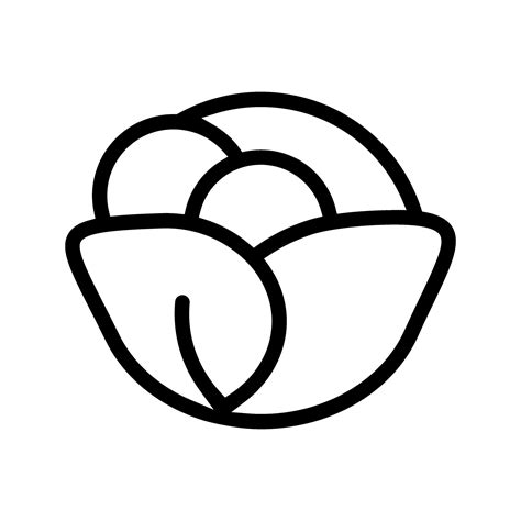 Cabbage Icon Vector Vegetables Illustration Sign Food Symbol 25365819 Vector Art At Vecteezy