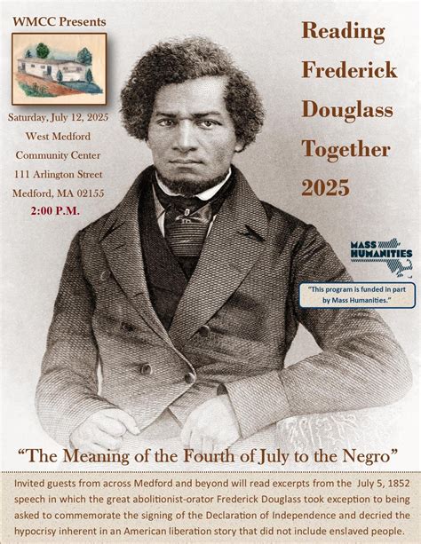 Jul 12 Reading Frederick Douglass Together Medford Ma Patch