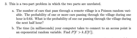 solved 3 this is a two part problem in which the two parts