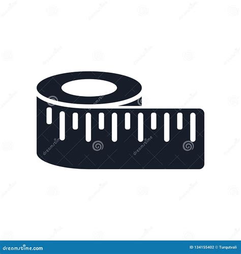 Measure Icon Vector Sign And Symbol Isolated On White Background Measure Logo Concept Stock