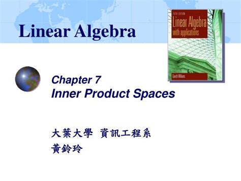 PPT Chapter Inner Product Spaces PowerPoint Presentation Free Download ID