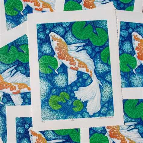 Reduction Linocut Etsy