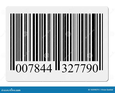 Bar Code Label Stock Illustration Illustration Of Business 10399079