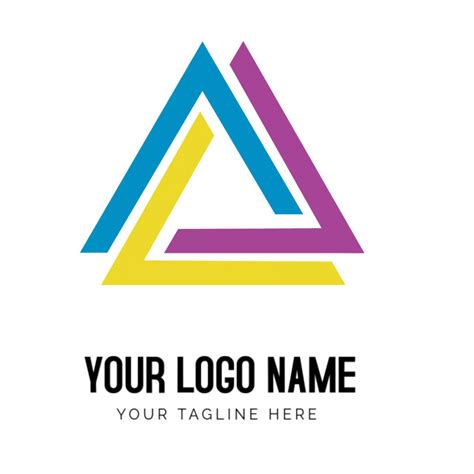 Triangle Graphic Design Logo Template Postermywall