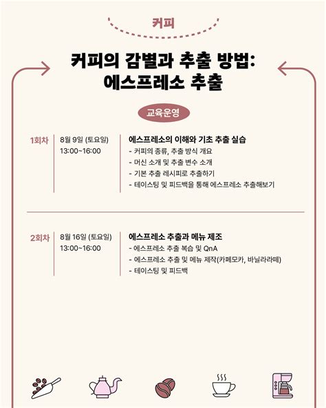 상상캠퍼스 생활창작공방 커피의 감별과 추출 방법 에스프레소 추출 생활창작공방 커피의 감별과 추출 방법 에스프레소 추출