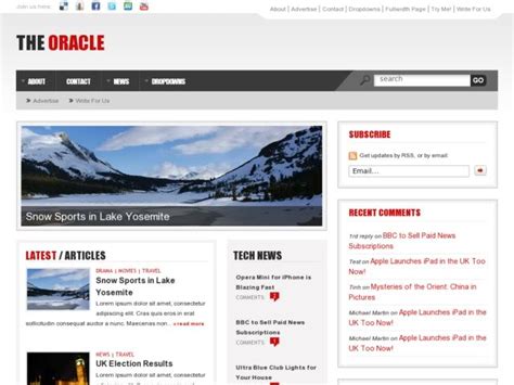 Oracle Wordpress Theme Methemes Oracle Wordpress Theme Methemes