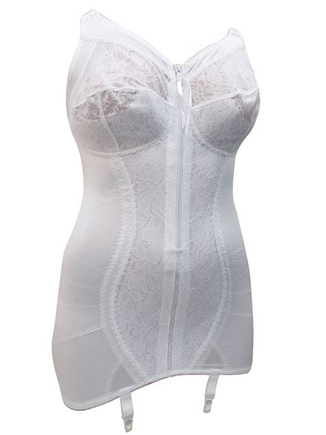 Naturana Naturana Off White Soft Cup Firm Control Open Corselette Size 36 To 42 B D Dd