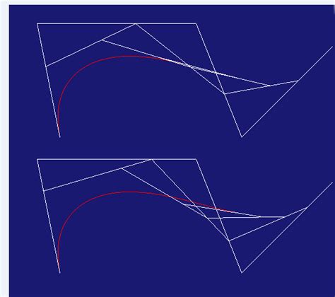 贝塞尔曲线 简单推导与用opengl实现动态画出。 csdn博客