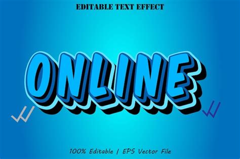 Premium Vector Online Editable Text Effect Emboss Flat Style