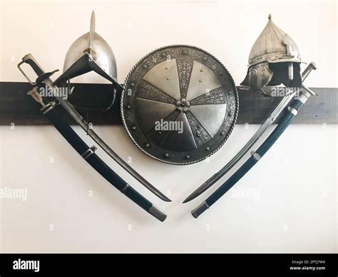 Old Ancient Medieval Sharp Dangerous Combat Captured Swords Sabers