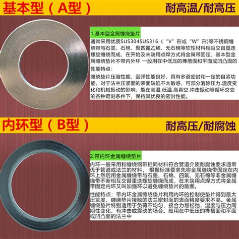 云母复合增强垫片 金属缠绕垫 内外环法兰垫 异形定做