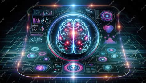Premium Photo A Highly Detailed Futuristic Visualization Of Brain Activity Analysis With