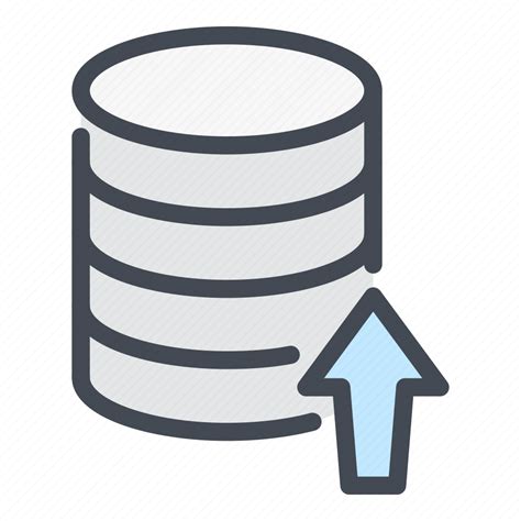 arrow backup database export server storage upload icon