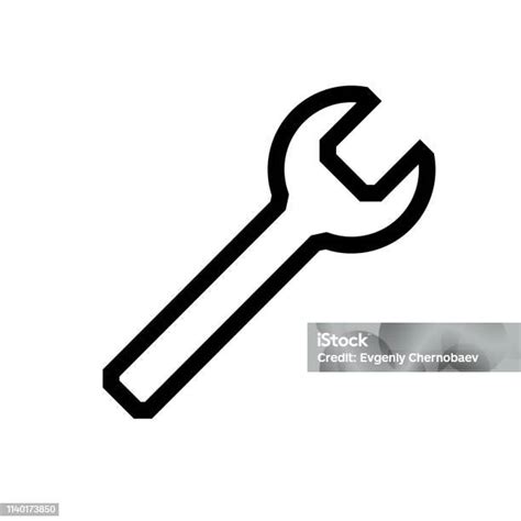 렌치 아이콘을 표시 합니다 스 패너 아이콘입니다 서비스 도구 벡터 Eps10입니다 회색 배경에 고립 된 유행 플랫 스타일에서 렌치 아이콘 강철에 대한 스톡 벡터 아트 및