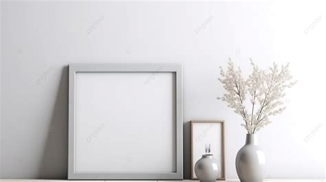 장식 프레임 이랑 3d 일러스트와 함께 미니멀 한 회색 방 인테리어 벽 갤러리 벽 조명 바닥 모형 배경 일러스트 및 사진