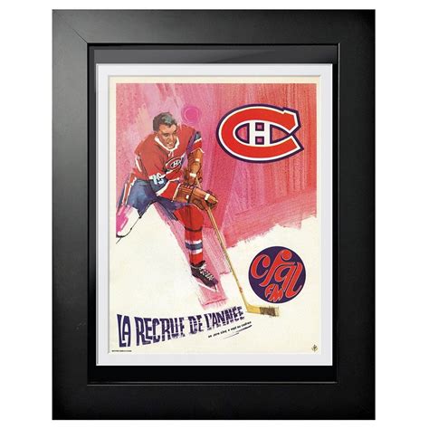 Montreal Canadiens 18 X 14 Framed Program Cover Art Print