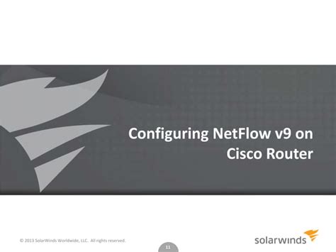 How To Configure Netflow V5 And V9 On Cisco Routers Pptx Computer Networking Computing
