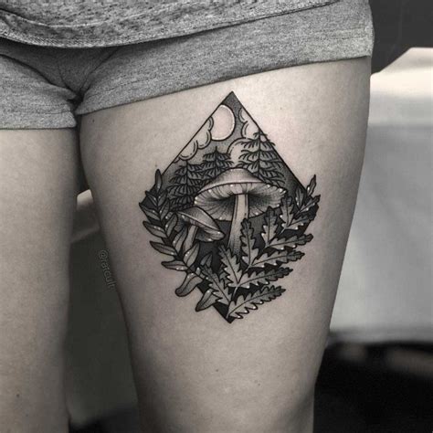 Mushroom Tattoo Ideas For People Who Love To Trip 🍄