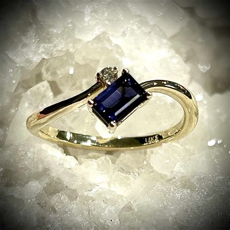 Iolite Diamond Ring Rivers Edge Gems