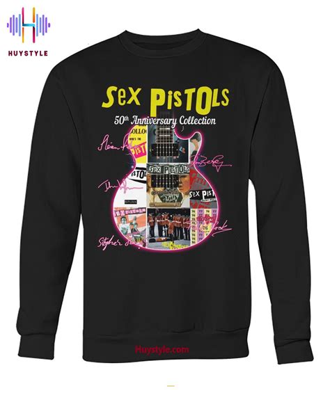 Sex Pistols 50th Anniversary Collection Signatures T Shirt Huystyle