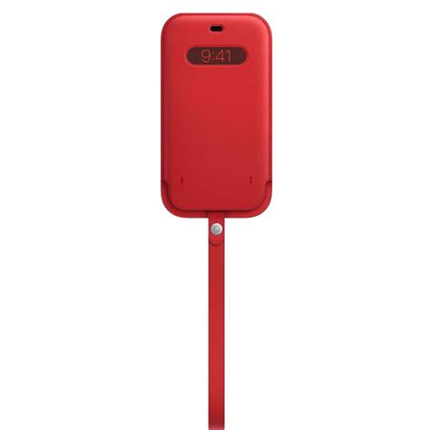 Apple IPhone Pro Max Leather Sleeve With MagSafe Scarlet Online Pop Phones Australia