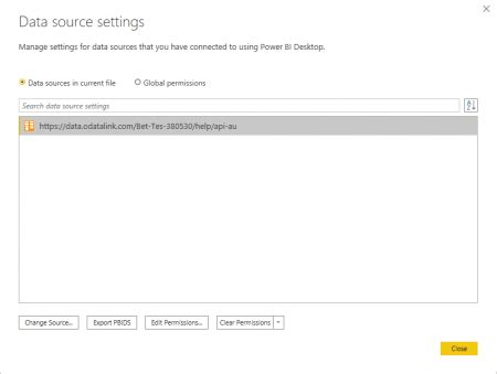 Relinking An Existing OData Feed Power Query In Microsoft Power BI OdataLink