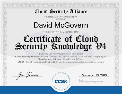 David Mcgovern On Linkedin Ccsk Csa Cloudsecurity Cloud Cloudcomputing Cybersecurity 10