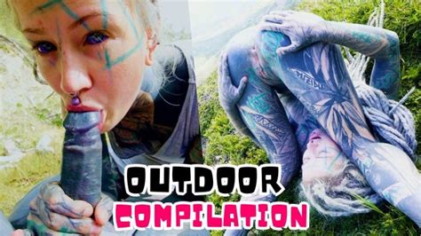 Outdoor Compilation From Skinny Tattoo Girl Public Sex In Nature Anal Squirt Atm