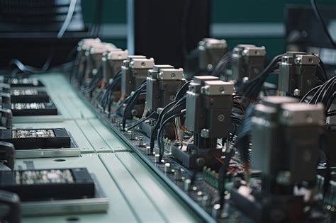 Premium Ai Image Rows Of Robotic Arms Performing Precise Assembly
